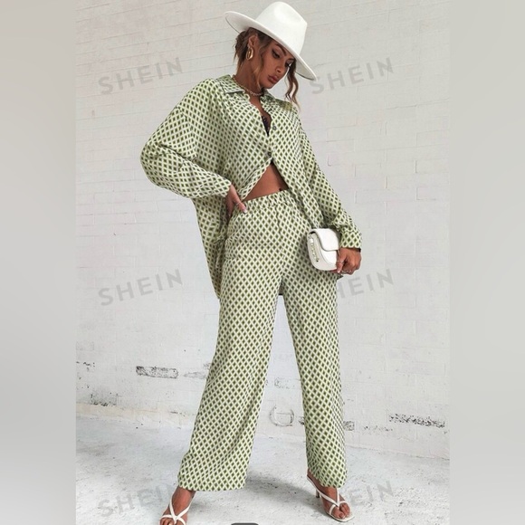 SHEIN | Other | New Green Matching Set Summer Nwot | Poshmark